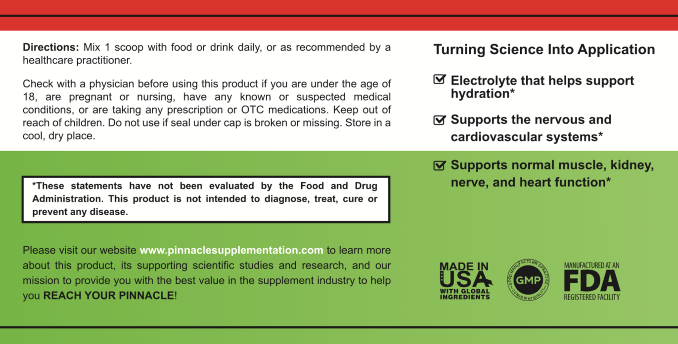 The Pinnacle Potassium Powder